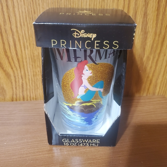 Disney | Dining | New Disney Princess Glassware 6oz Ariel Little ...